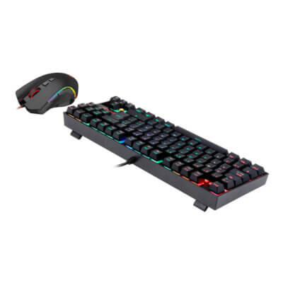 Redragon Combo Essential Gaming Kumara BLACK Teclado Mecánico Y Mouse ...