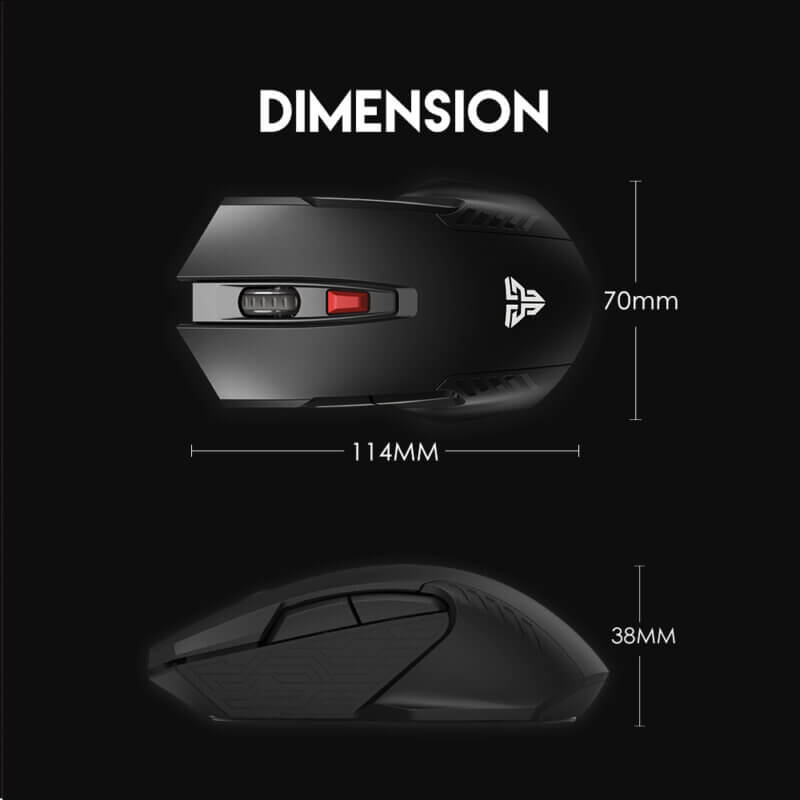 Fantech Raigor II WG10 Mouse Inalámbrico Mystic Black - ETCHILE