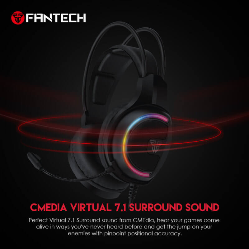 Fantech Audífonos Gamer Headset SNIPER II HG16 7.1 Black Edition - ETCHILE