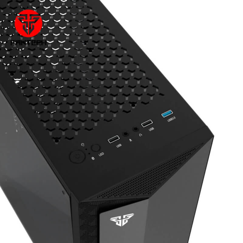 Fantech Gabinete Gamer Case CG75 BLACK RGB Mid Tower - ETCHILE