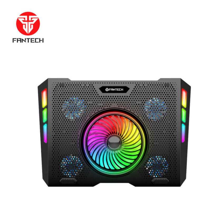 Fantech NC20 Notebook Cooler RGB 17 Pulgadas 5 Ventiladores Black ...
