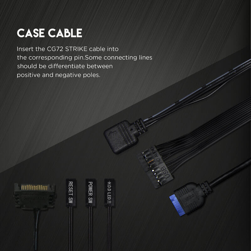 Fantech Gabinete Gamer CG72 STRIKE RGB Middle Tower Case - ETCHILE