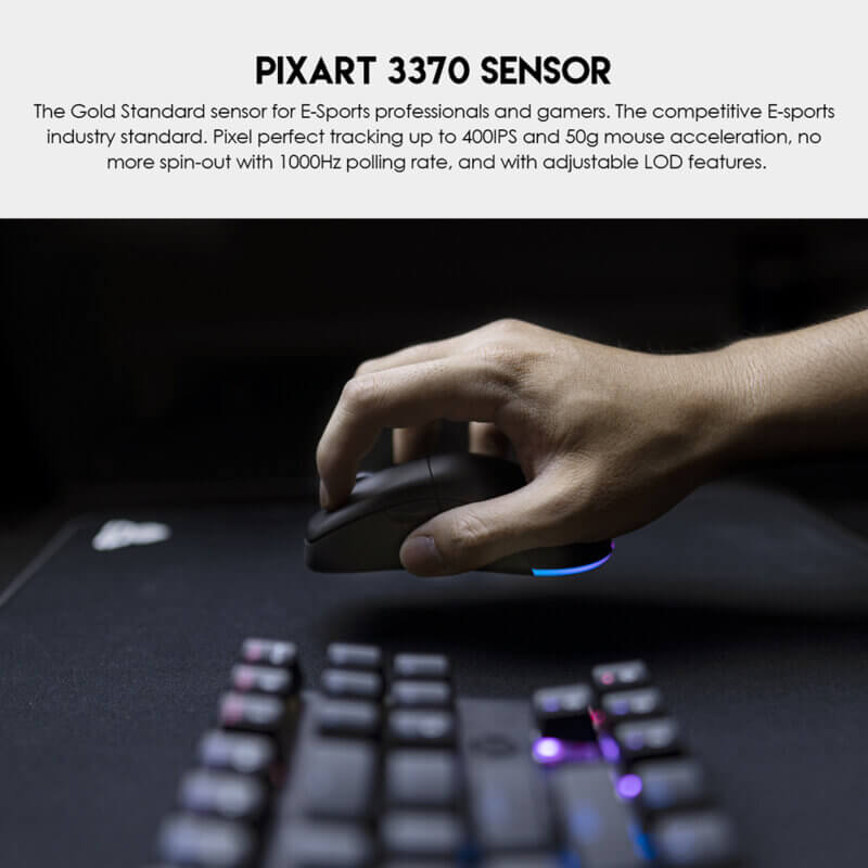 Fantech Mouse Gamer Inalámbrico Profesional HELIOS GO XD5 Black Edition ...