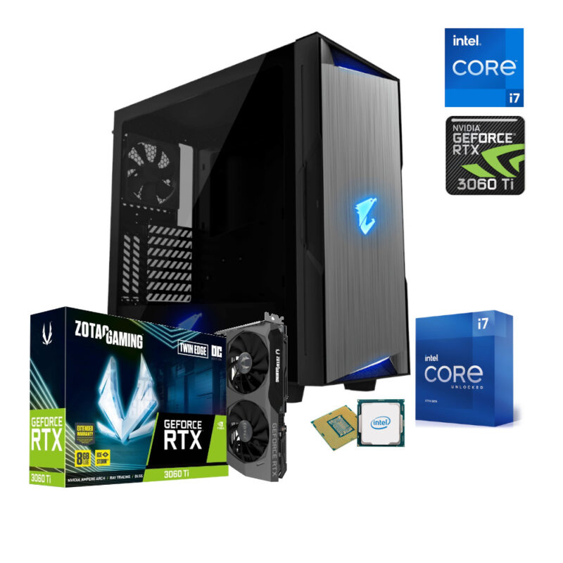 PC Gamer ULTRA C300 I7 11700K RTX 3060 TI 16GB RAM 1TB M2 NVME 700W WC ...