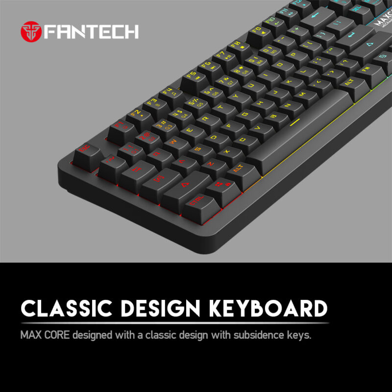 Fantech Teclado Mecánico Gamer MAX CORE MK852 Full Keyboard Black ...