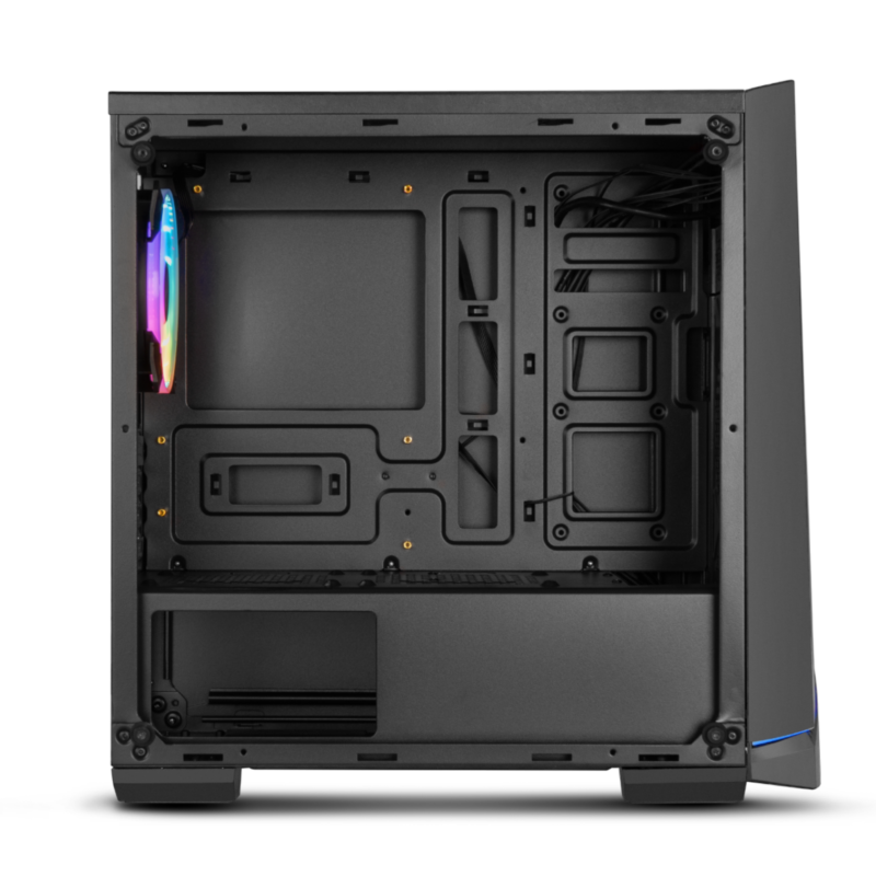 NOX Gabinete Infinity Alpha Rainbow ARGB Mini Tower Chassis - ETCHILE