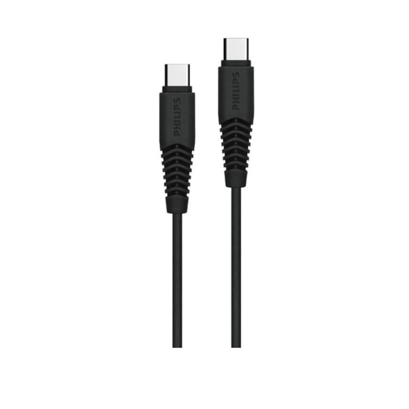 PHILIPS Cable de Carga y Datos USB C a USB C 1.2 mts Negro - ETCHILE