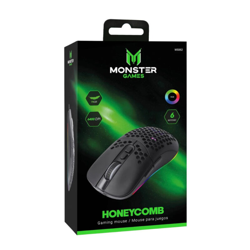 Monster Games Mouse Gamer M5062 HONEYCOMB - ETCHILE