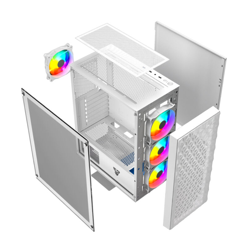 Fantech Gabinete Gamer CG83 AERO FRGB White SPACE Edition ATX - ETCHILE