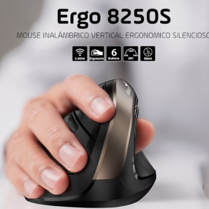 Genius Mouse Vertical ERGO 8250S Wireless Champagne Gold Color ...