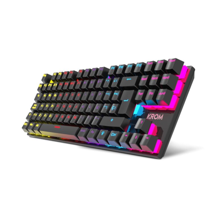 KROM Teclado Mecánico Kasic TKL Mechanical Rainbow TKL Gaming Keyboard ...