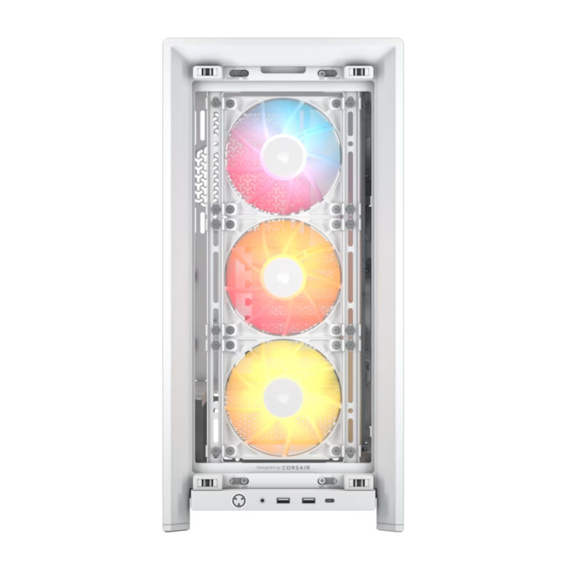 Corsair Gabinete PC Case Chasis FRAME 4000D RS ARGB Blanco Mid Tower ...